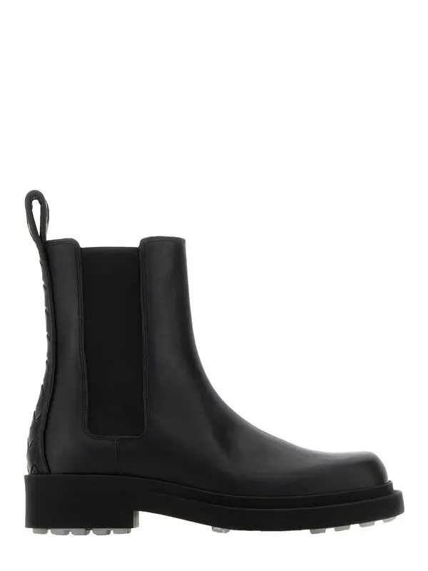 Bottega Veneta Leather Chelsea Ankle Boots - Black