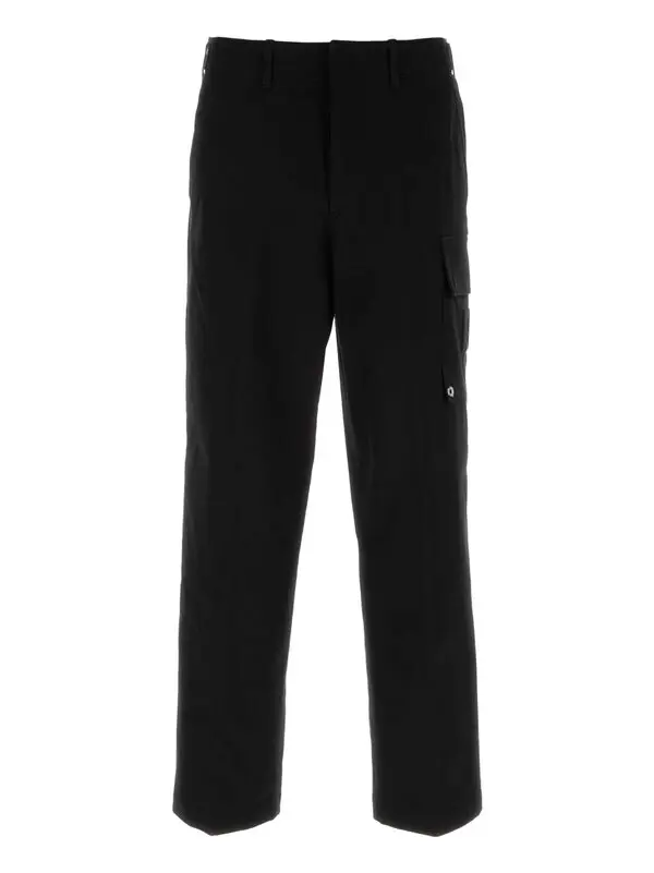 Fendi Stretch Cotton Cargo Pants - Black