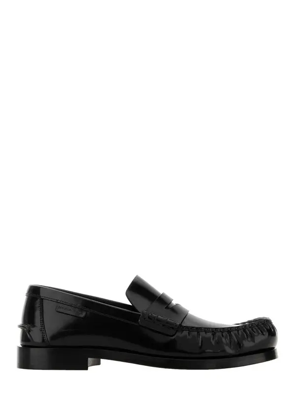 Bottega Veneta Truman Leather Loafers - Black