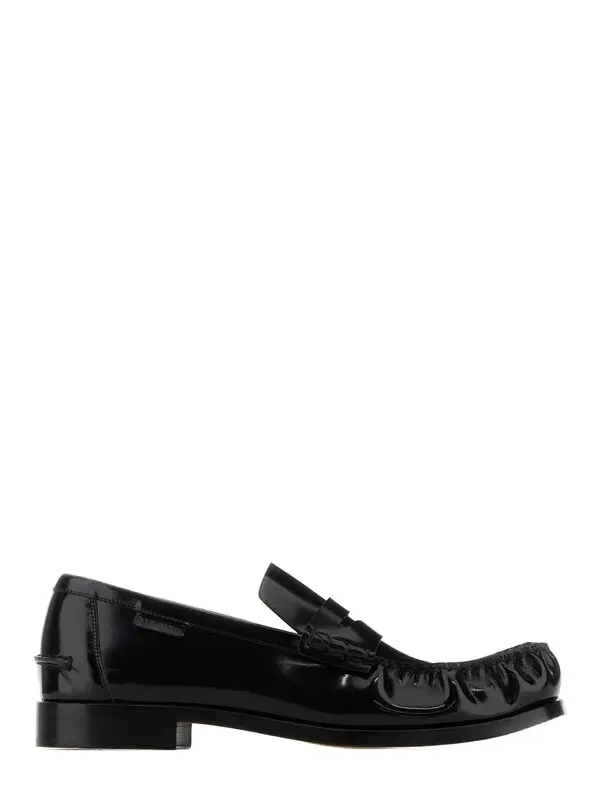 Bottega Veneta Leather Loafers - Black