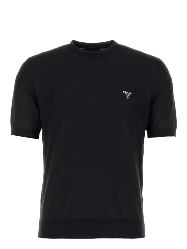Prada Virgin Wool T-shirt - Black