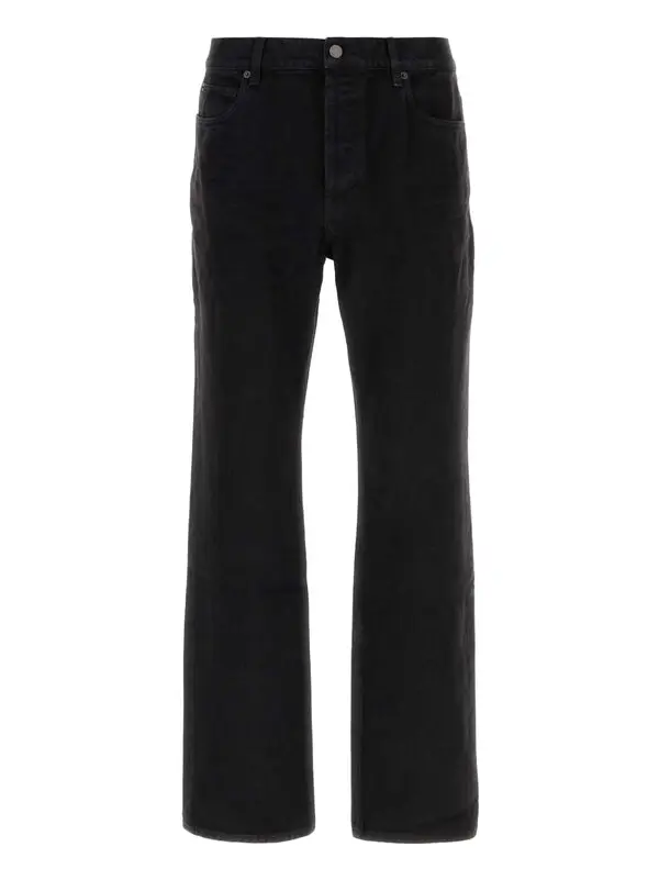Saint Laurent Straight Leg Jeans - Black