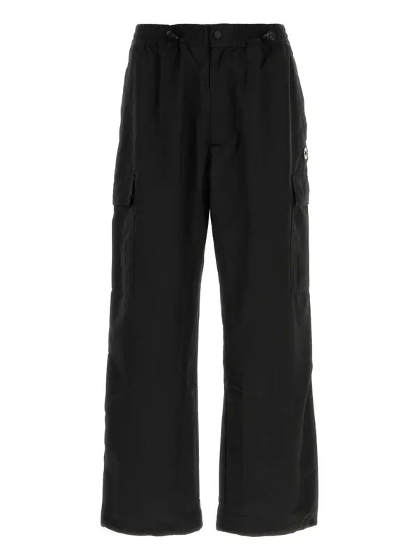 Kenzo Cargo Pant In Nylon-polyester Blend - Black
