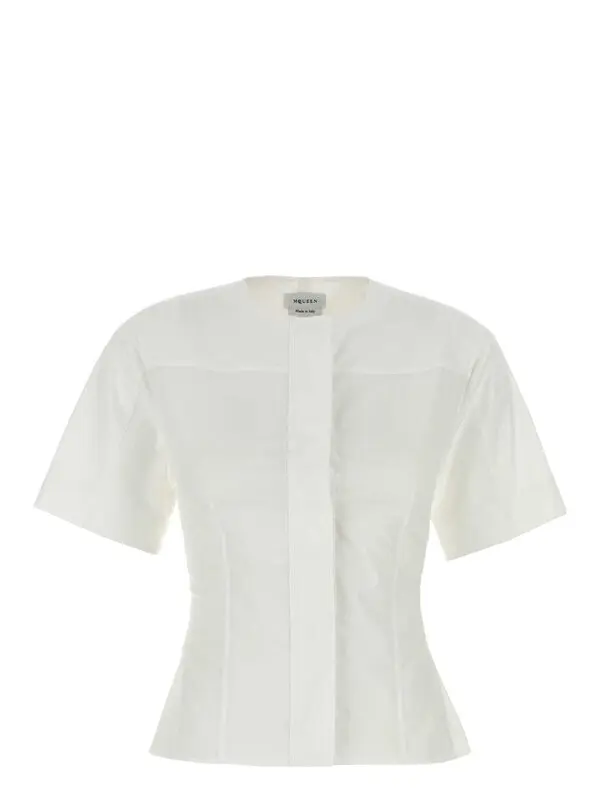 Alexander McQueen Poplin Button-up Shirt - White
