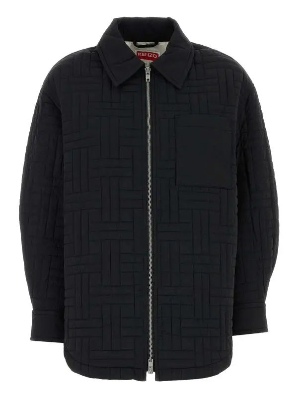 Kenzo Quilted Nylon Oversized Jacket - Black