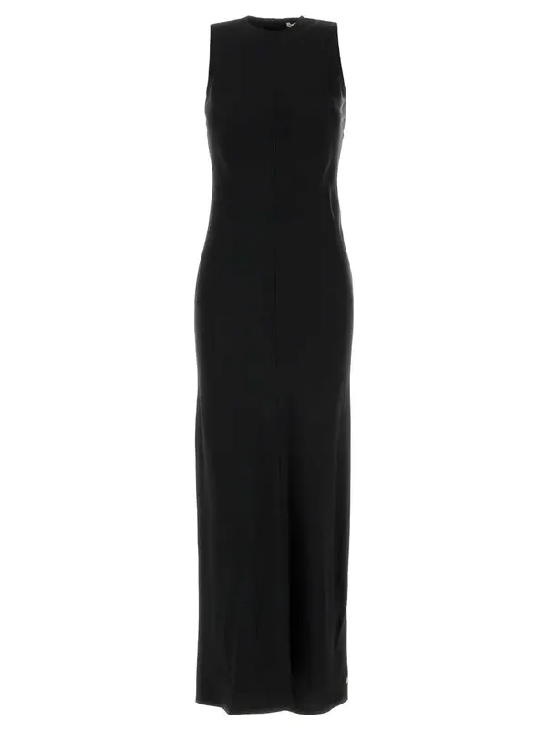 AMI Paris Stretch Jersey T-shirt Dress - Black