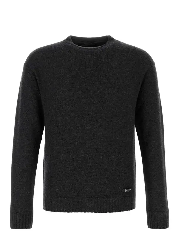 Prada Cashmere Blend Crewneck Sweater - Grey