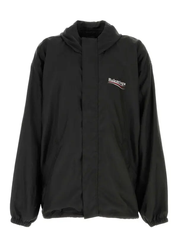 Balenciaga Polyester Zip-up Jacket - Black