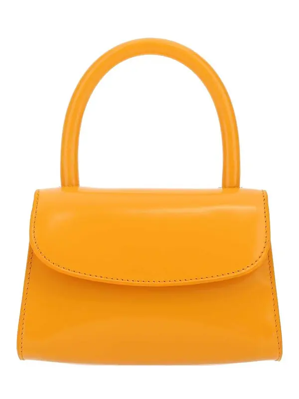 By Far Leather Mini Handbag - Orange