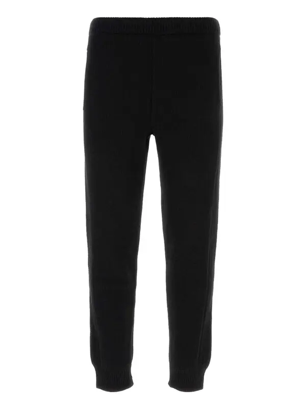 Prada Wool-cashmere Blend Tailored Pants - Black