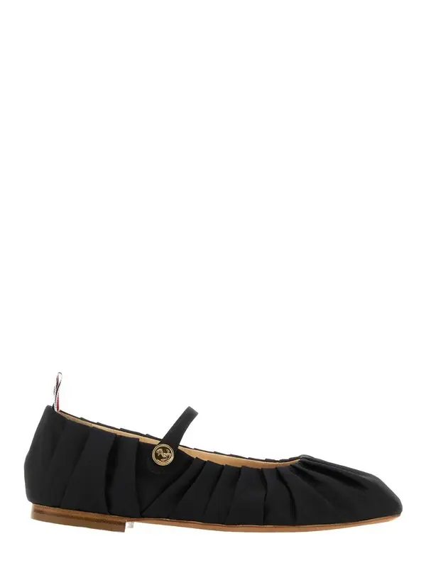 Thom Browne Ballerinas In Fabric With Sculptural Detailing - Black