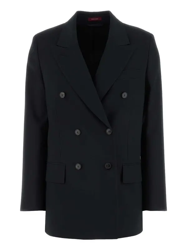Gucci Double Breasted Wool Blazer - Blue