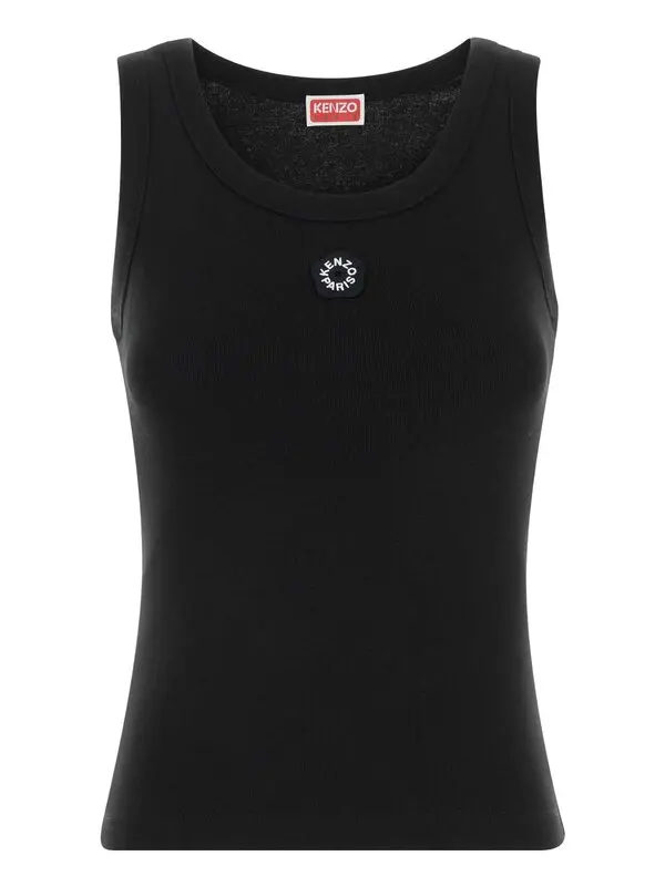 Kenzo Stretch Cotton Tank Top - Black