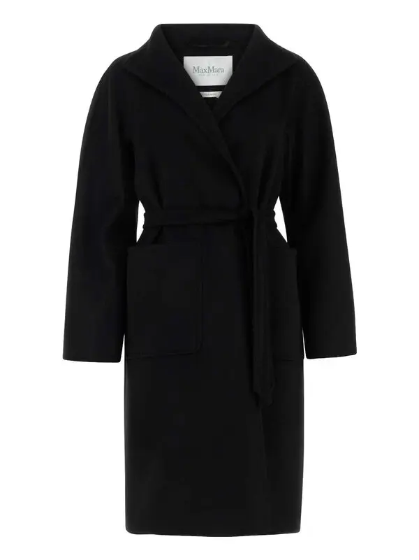 Max Mara Lilia Cashmere Belted Jacket - Black