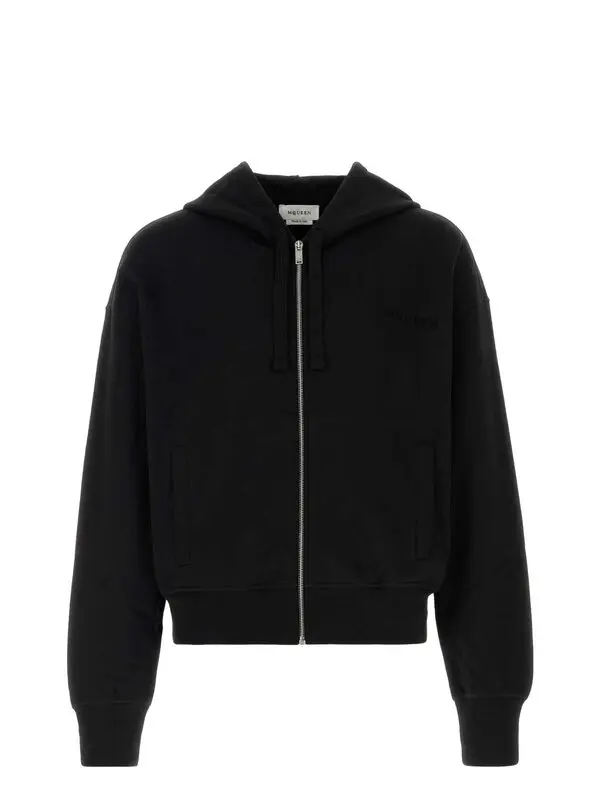 Alexander McQueen Full Zip Sweatshirt - Black