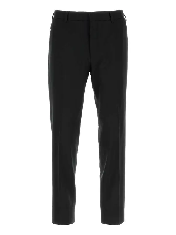 Prada Stretch Wool Tailored Trousers - Black
