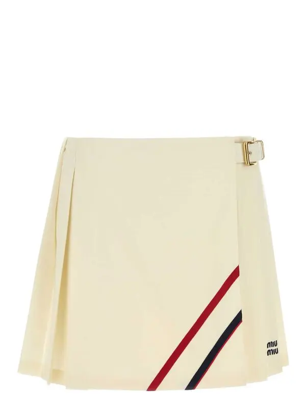 Miu Miu Canvas Mini Skirt - Yellow