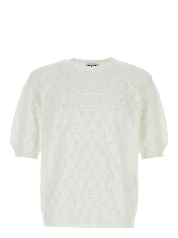 MAGLIANO Cotton Crochet Sweater - White