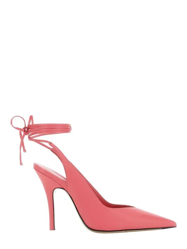 Attico Venus Leather Pumps With 10.5 Cm Heel - Pink