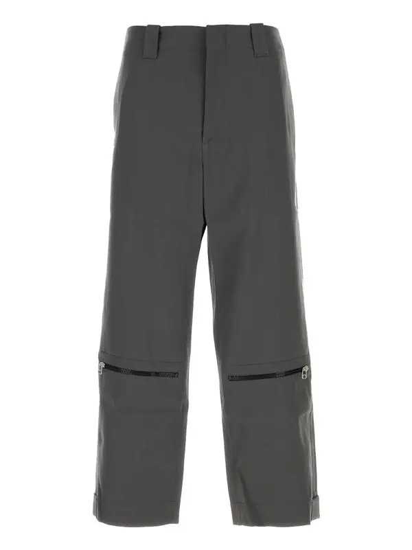 OAMC Wool Tailored Trousers With Zip Detail - Grey
