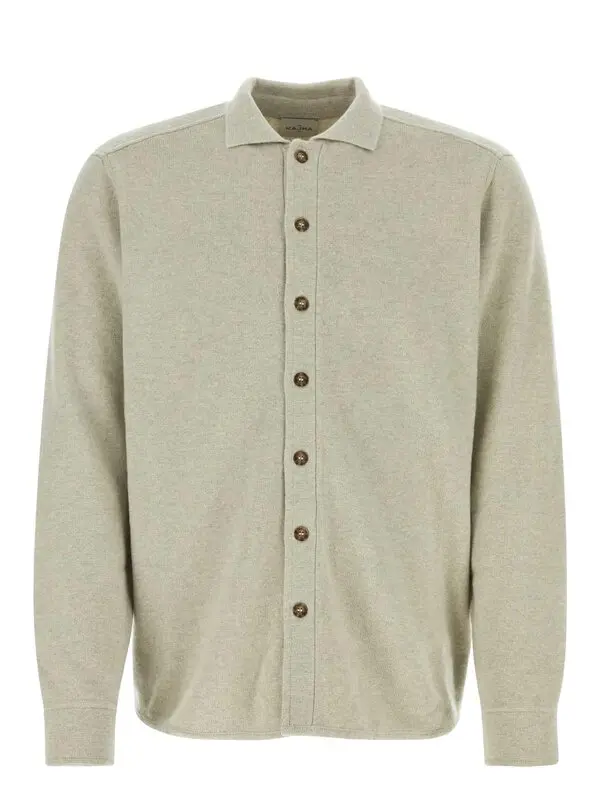 Le Kasha Organic Cashmere Cardigan - Grey