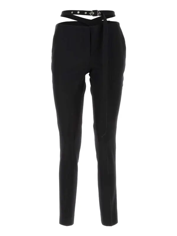 Attico T-shirt Pant With Stretch Jersey Comfort - Black