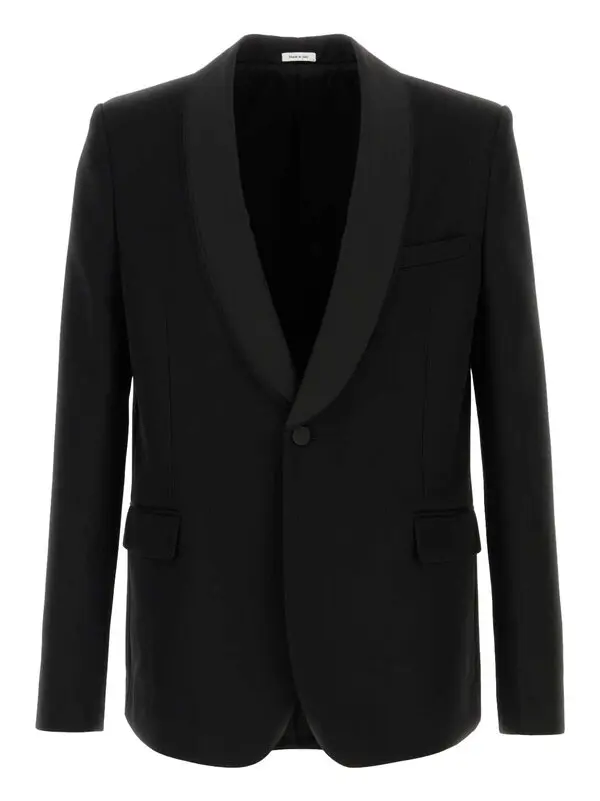 Alexander McQueen Wool Blazer - Black