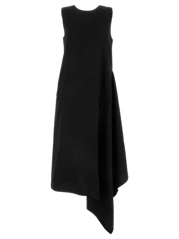 UMA WANG Aura Midi Dress - Black
