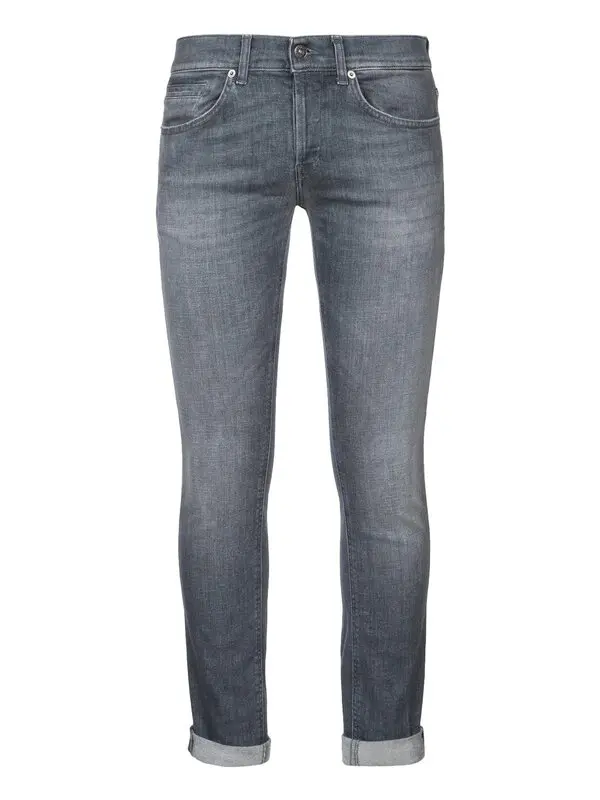 DONDUP George Slim Jeans In Gots Organic Cotton Blend - Grigio