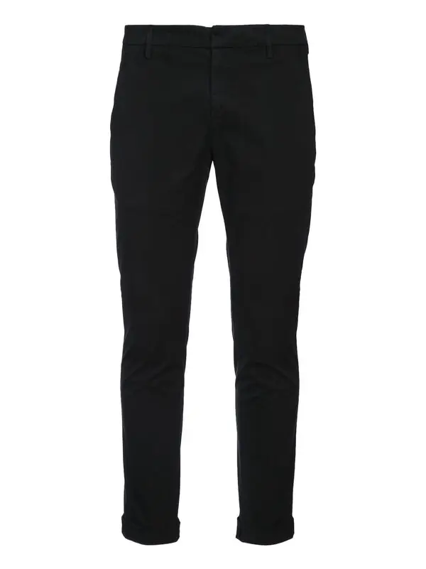 DONDUP Gaubert Cotton-blend Pants - Nero