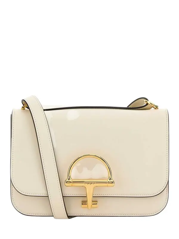 Gucci Siena Mini Ivory Leather Shoulder Bag, 22.5 Cm - White