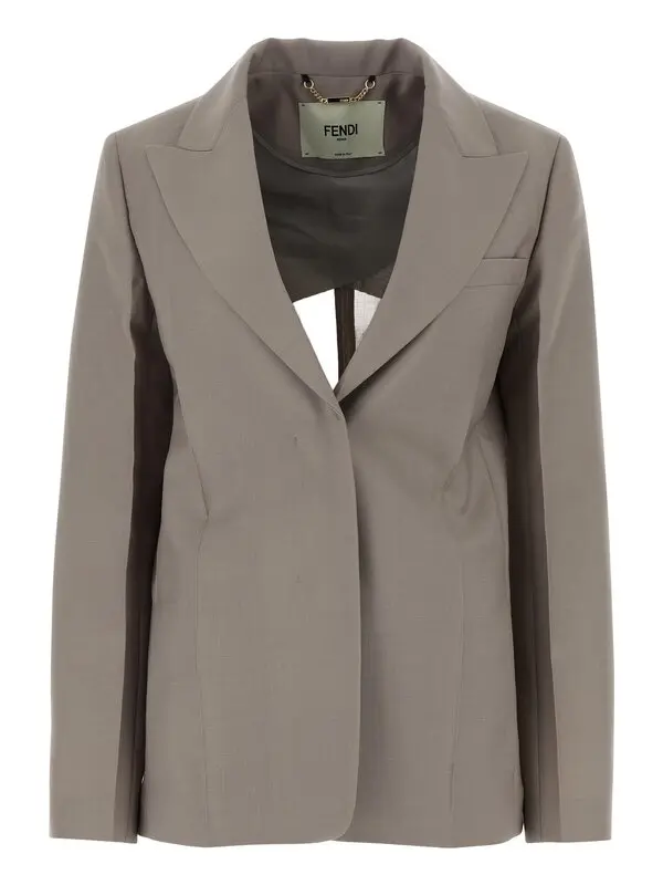 Fendi Tailored Blazer - Ash