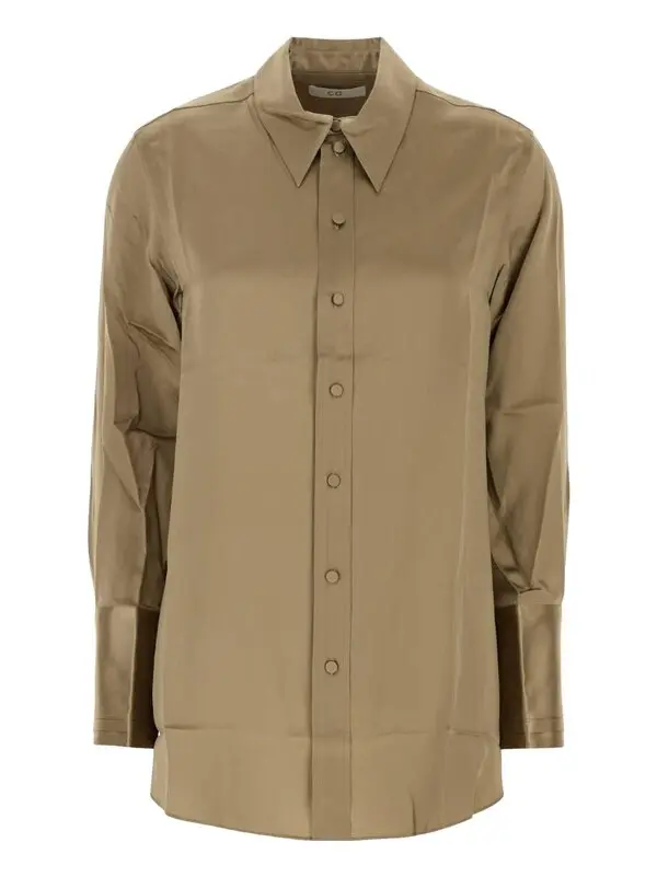 Co Satin Shirt - Grey