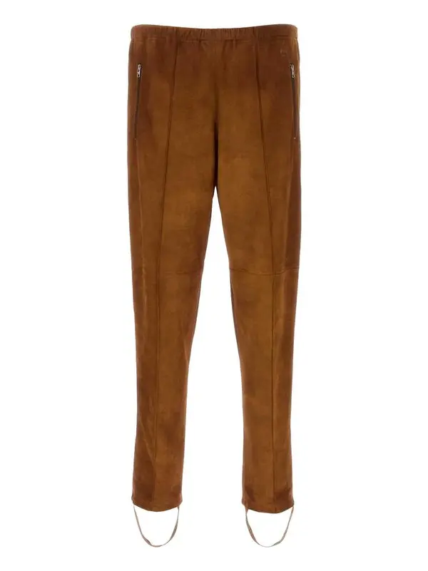 Prada Caramel Suede Tailored Pants - Camel
