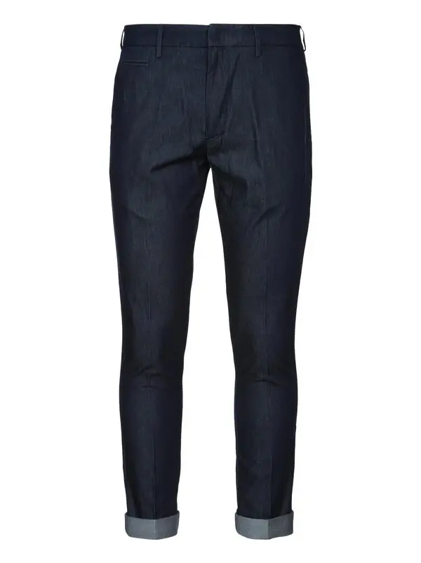 DONDUP Cotton Pants - Deep Blue