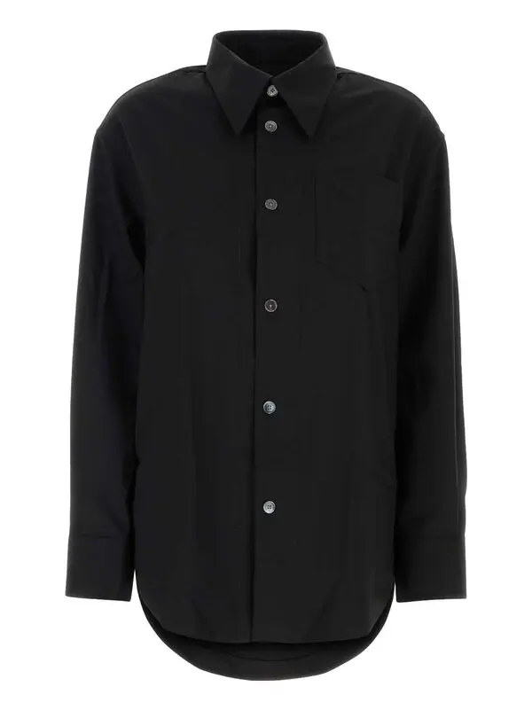 AMI Paris Wool Oversize Shirt - Black