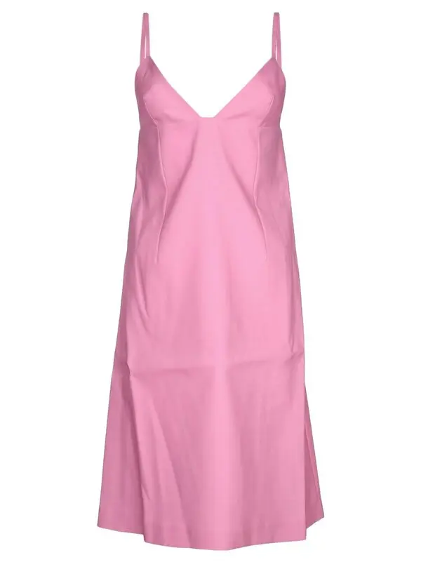 Jacquemus Jacquard Wool-silk Robe Slip Dress - Pink