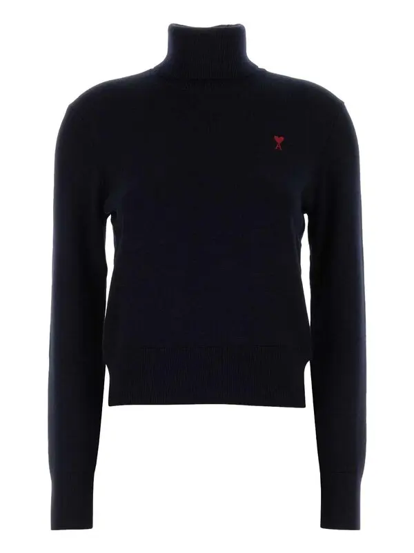 AMI Paris Merino Wool Sweater - Blue