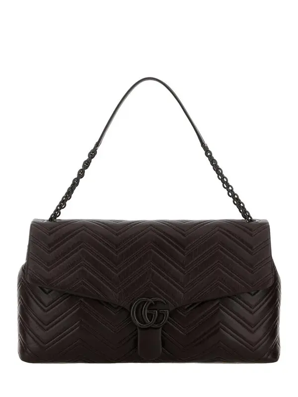 Gucci Gg Harmont Calfskin Varnish Plexiglass Handbag - Chocolchocolchoco