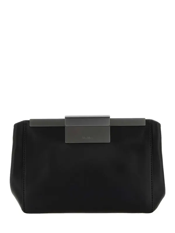 Max Mara Mini Leather Belt Handbag - Black