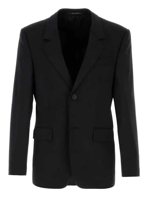 Balenciaga Balancing Wool Blazer With Cupro Lining - Black