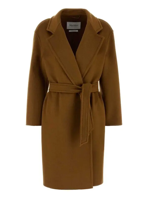 Max Mara Cashmere Belted Jacket - Brown