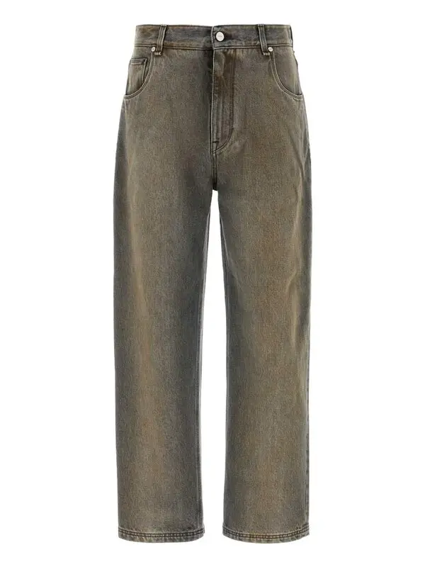 Fendi Cotton Denim Jeans - Grey
