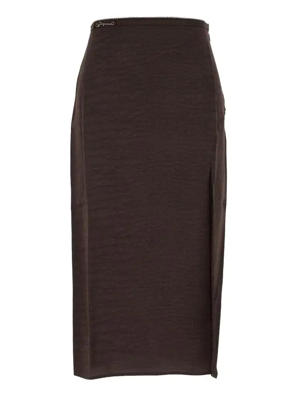 Jacquemus Night Skirt - Crocobrown