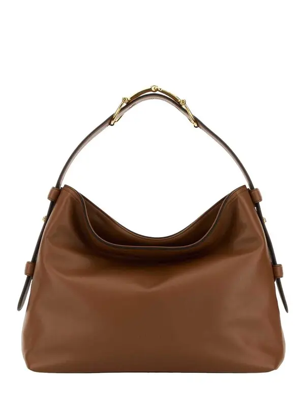Gucci Beatrix Medium Leather Shopping Handbag 35 X 27.5 X 11 Cm - Camel