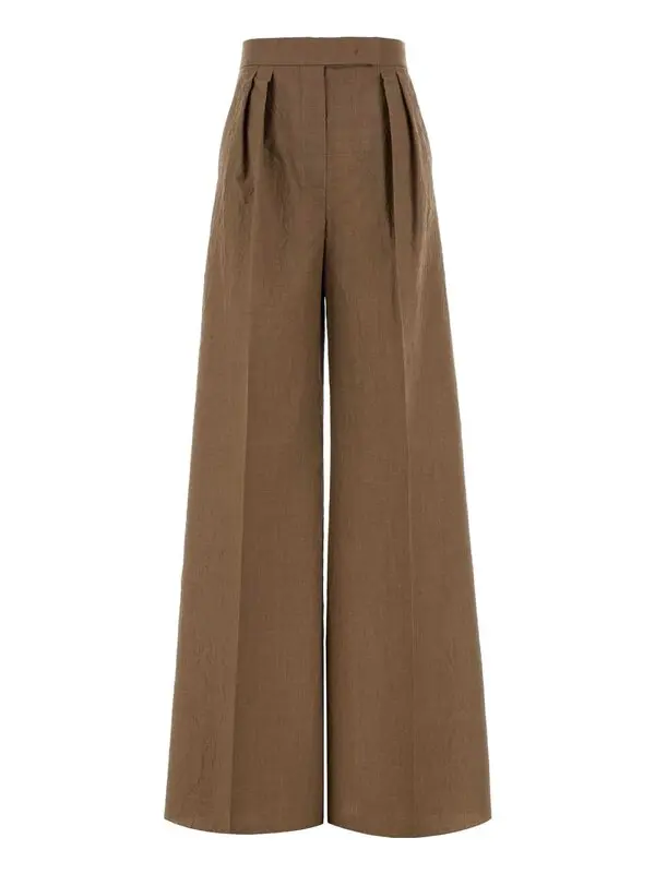 Max Mara Wool Flared-leg Pants - Camel