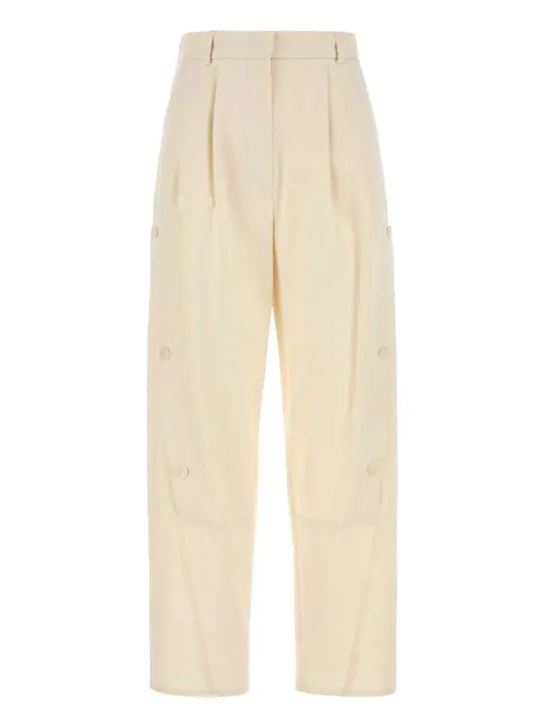Max Mara Duomo Cotton Trouser - White