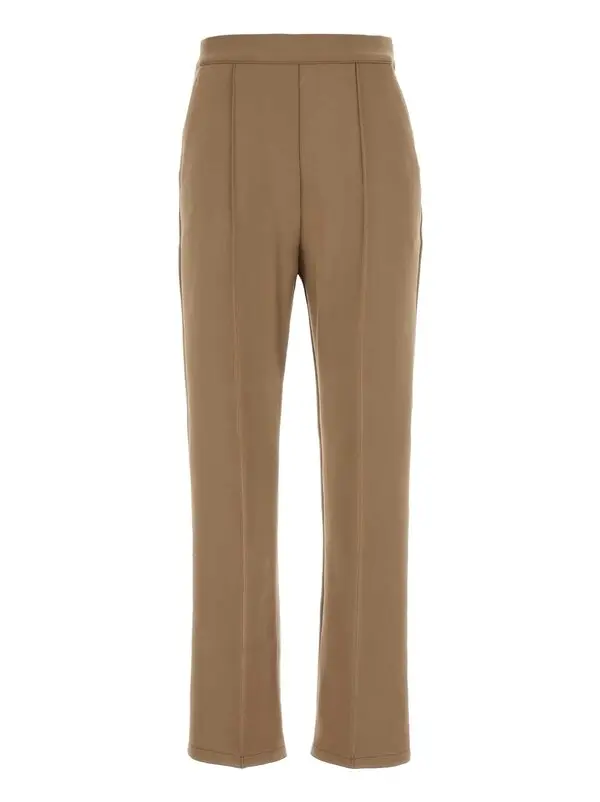 Max Mara Stretch Nylon Trousers - Camel