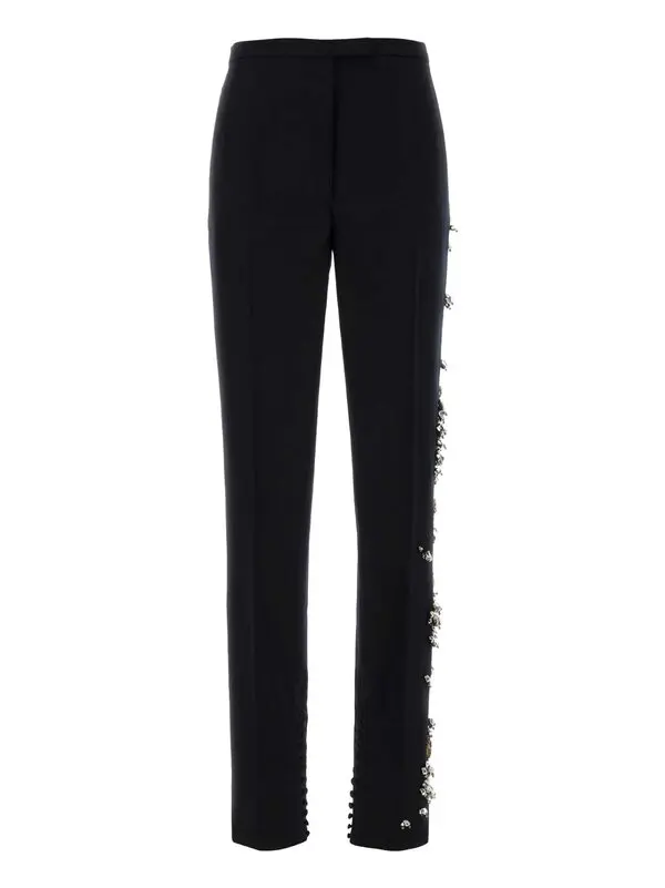 Dries Van Noten Pandoris Wool Pants - Blue