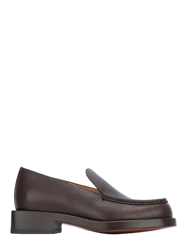 Jacquemus Leather Loafers - Darkbrown